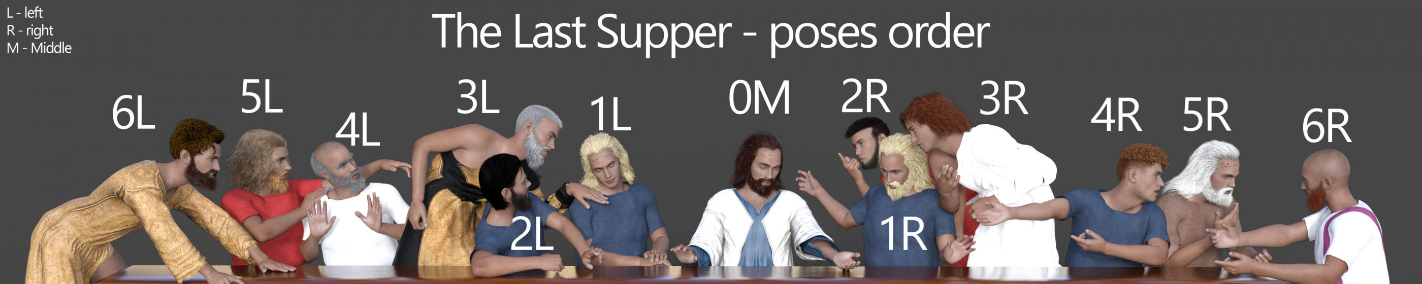 The Last Supper - Daz Content by Axe Maker