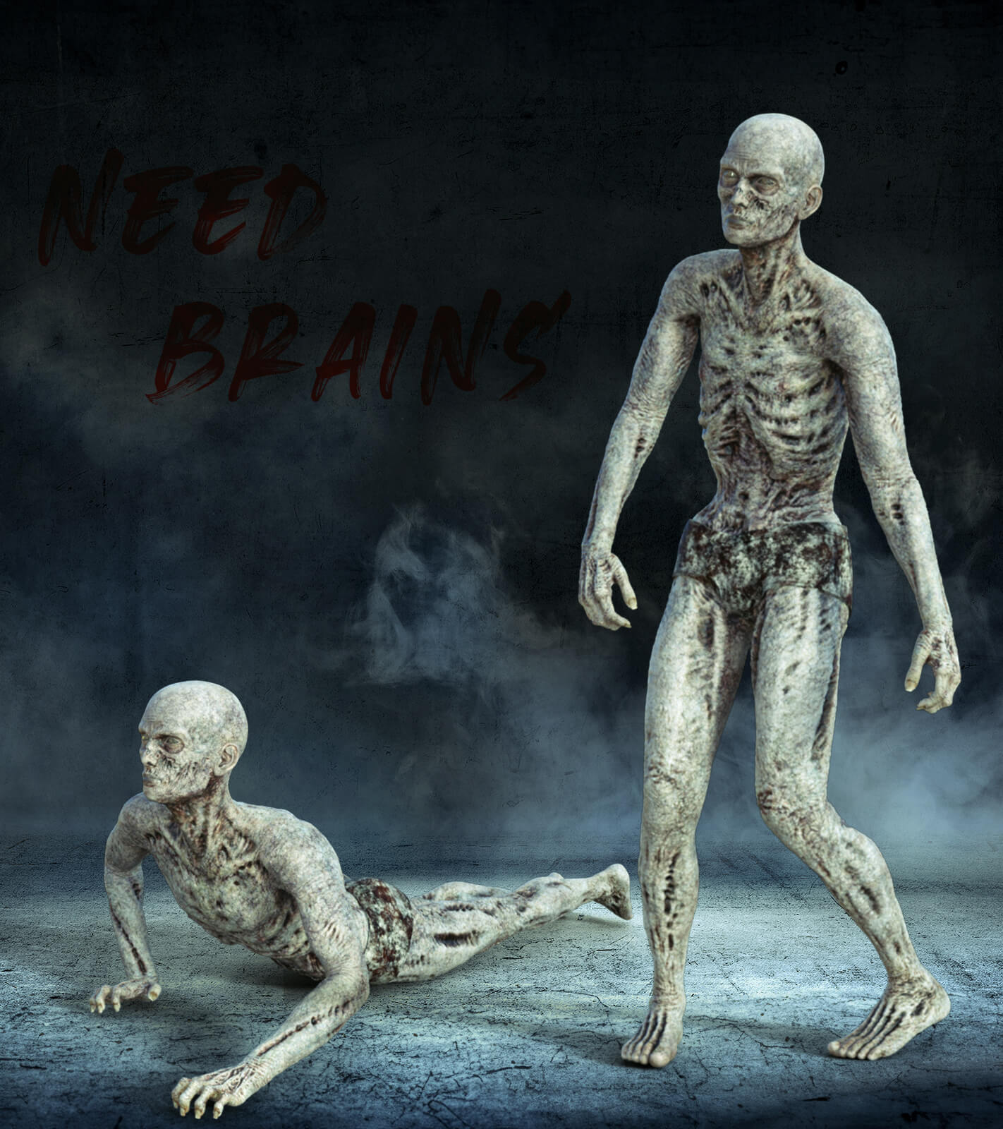 Ultimate Zombie Male - Pose Pack Daz Content by Axe Maker