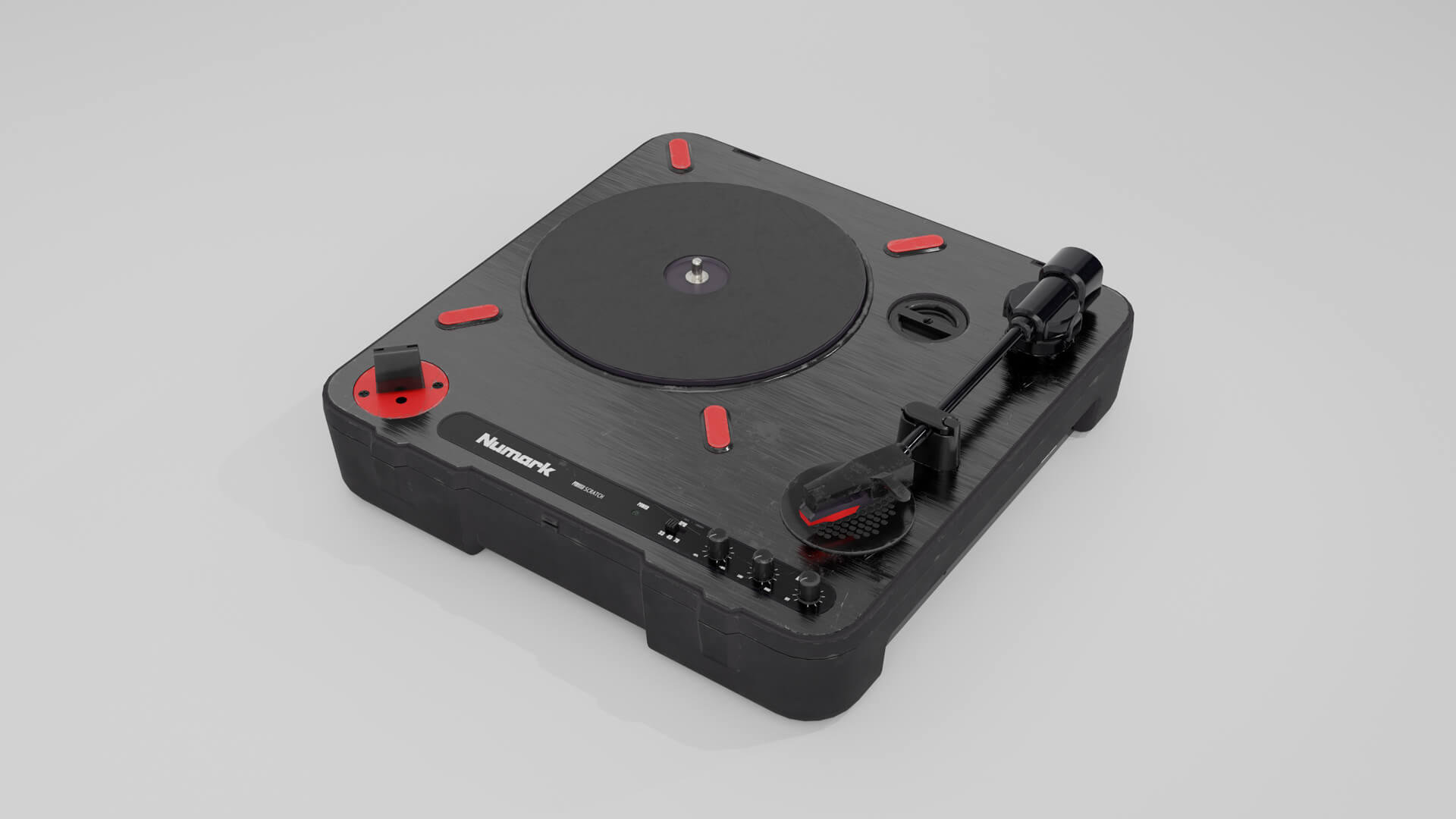 Numark PT01 Scratch Portable DJ Turntable 3D Model by AxelCooper
