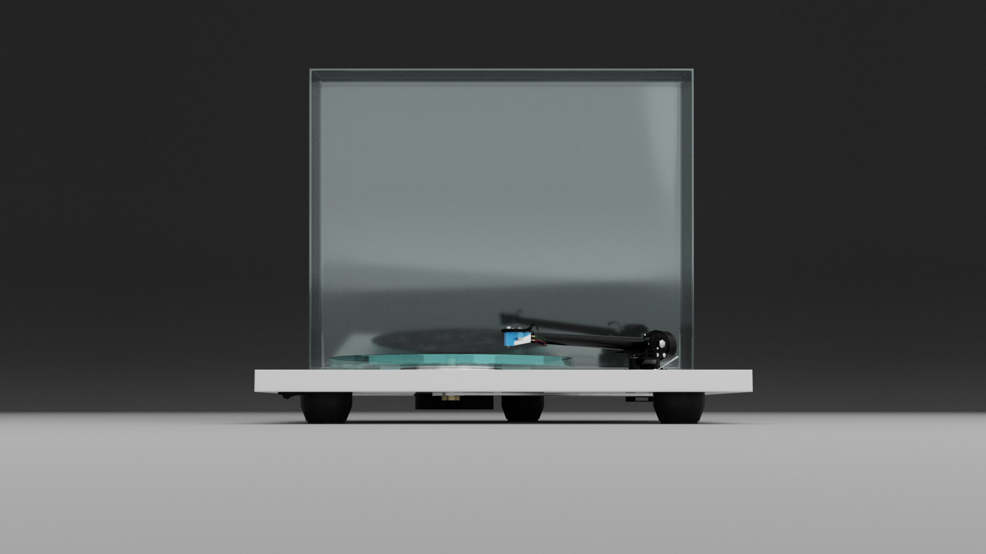 Vinyl Record Player Low Poly Game Ready 3D Model by AxelCooper
