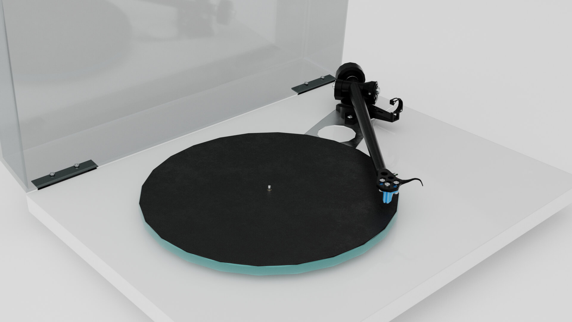 Vinyl Record Player Low Poly Game Ready 3D Model by AxelCooper