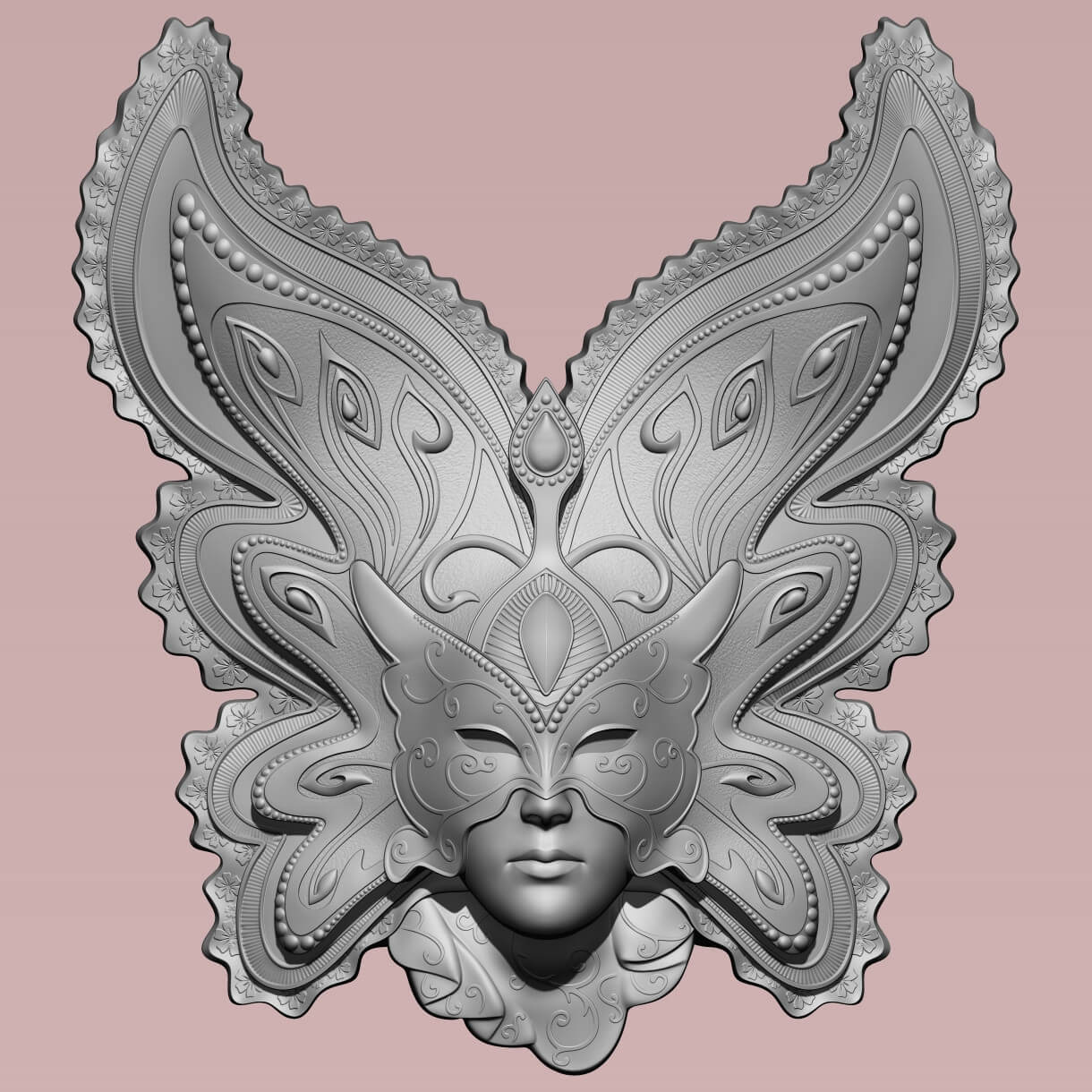 Venetian Mask - 3D Model by aysav