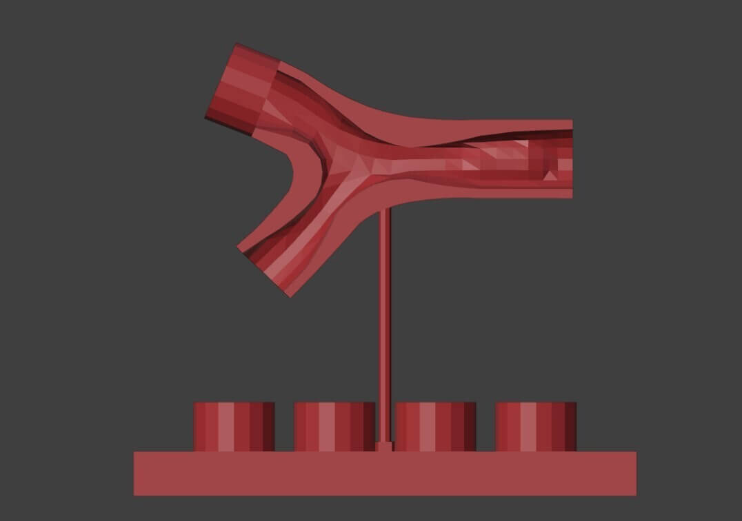 3D Model of Artery Model With Stand by azekapeka