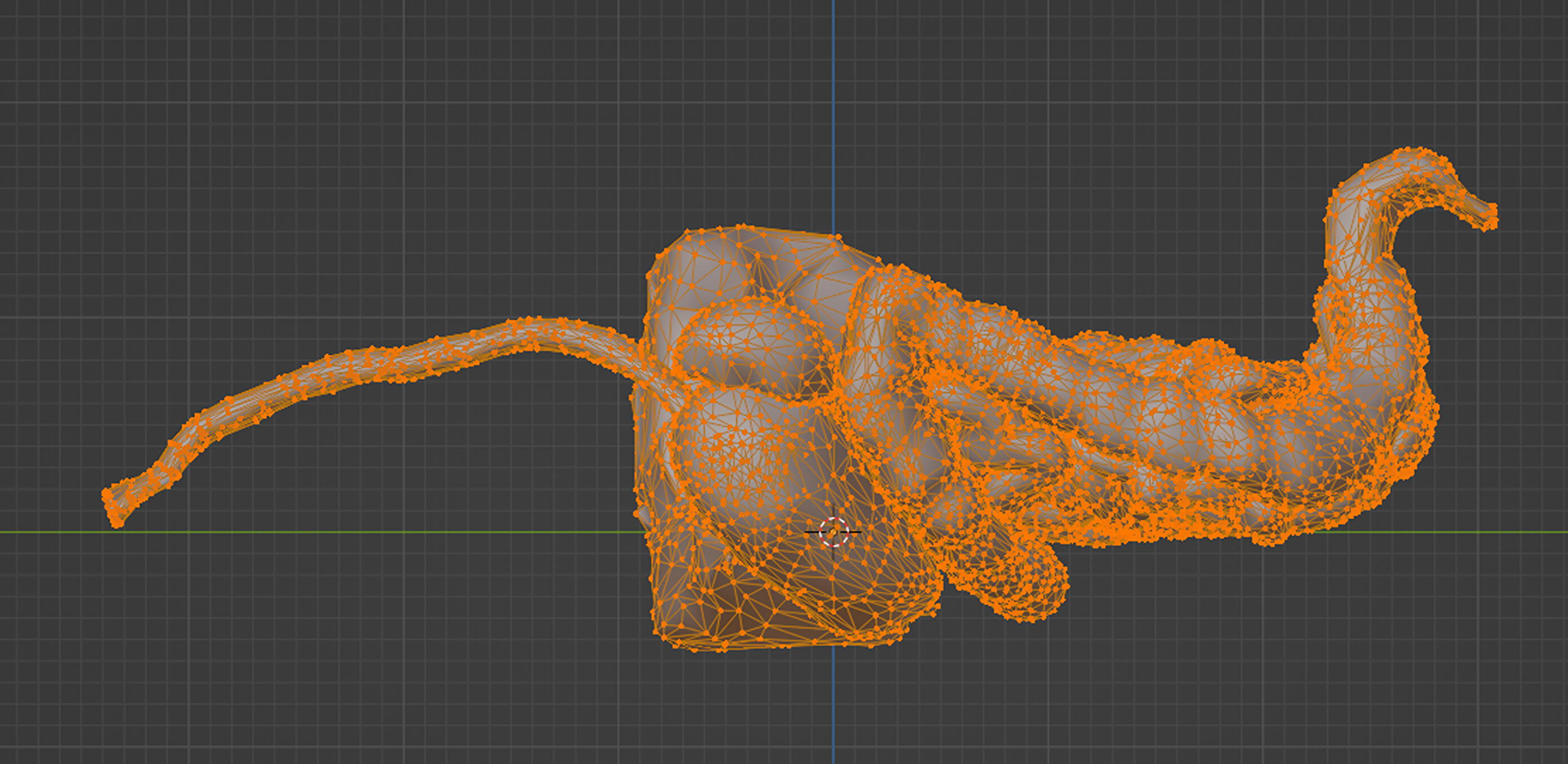 3D Model of Gastrointestinal Tract With Bones by azekapeka