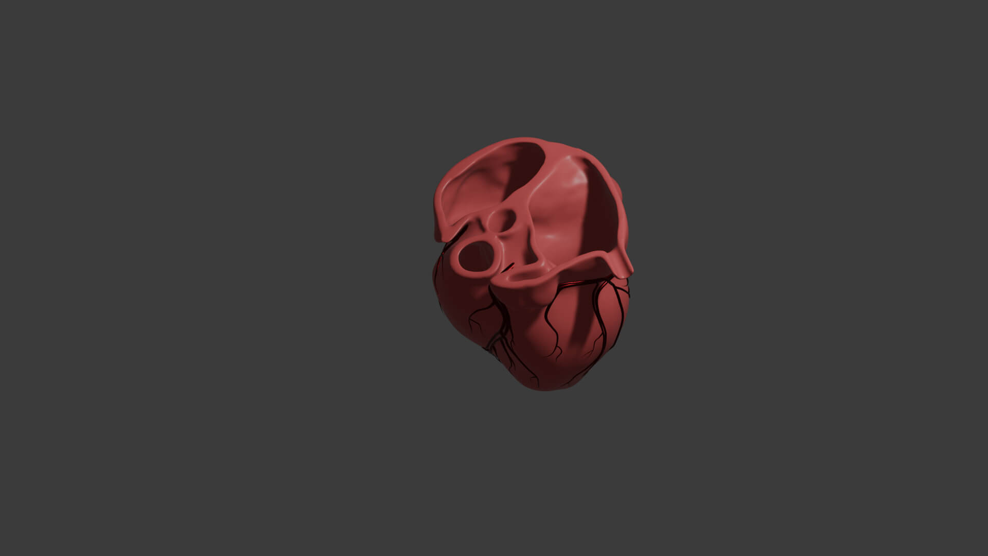 3D Model of Heart With Vessels by azekapeka