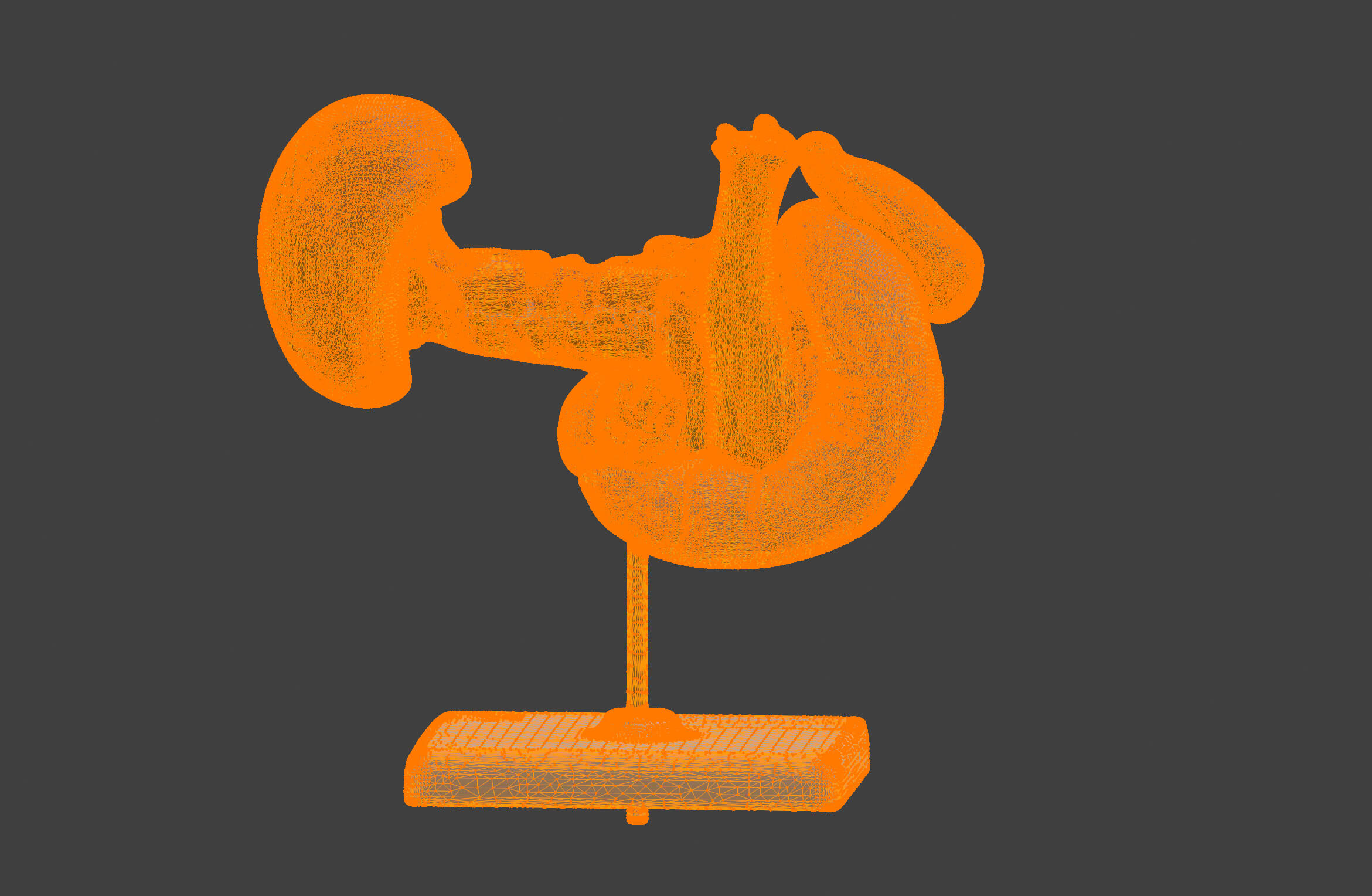 3D Model of Rear Organs of The Upper Abdomen Anatomy by azekapeka