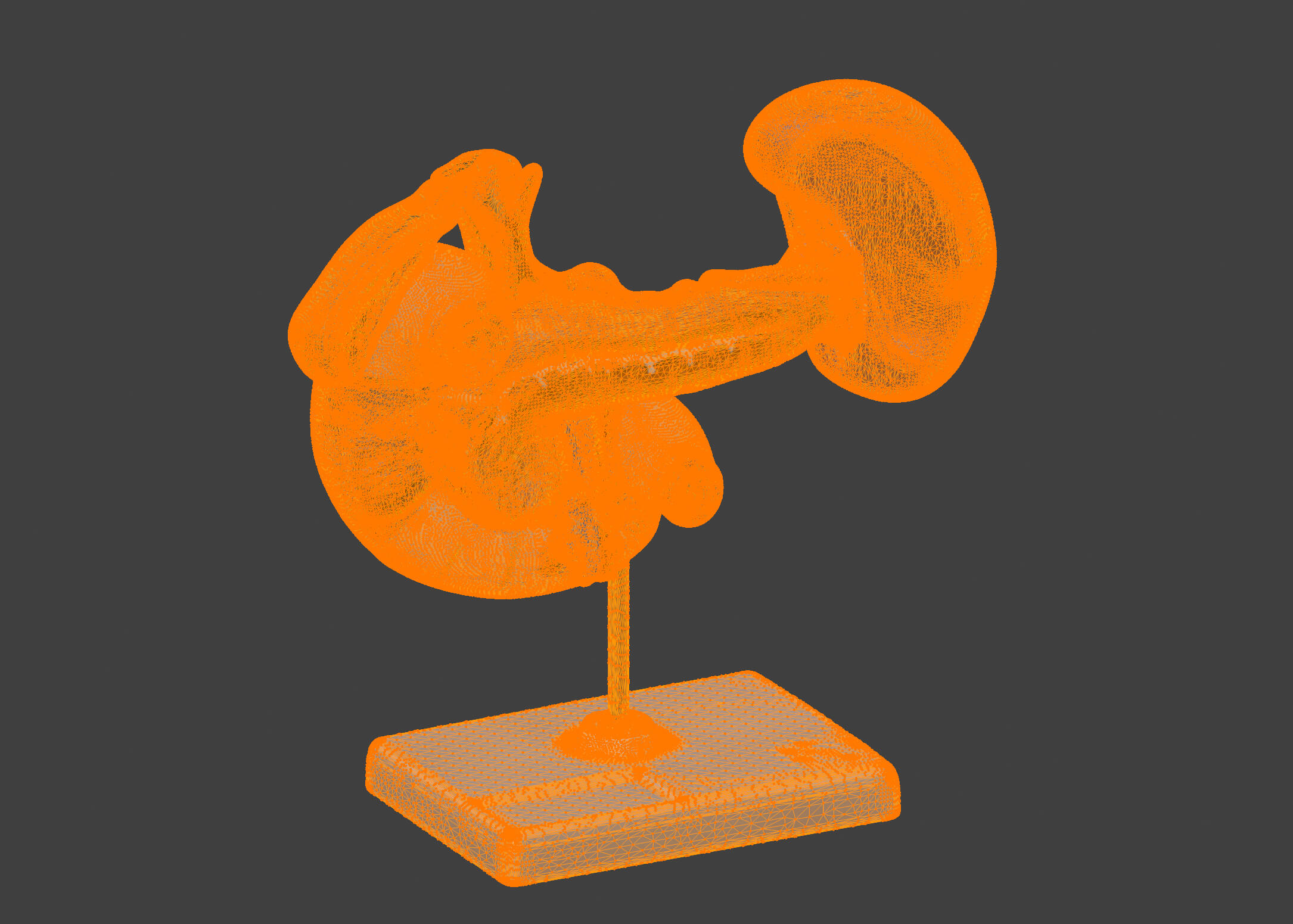 3D Model of Rear Organs of The Upper Abdomen Anatomy by azekapeka