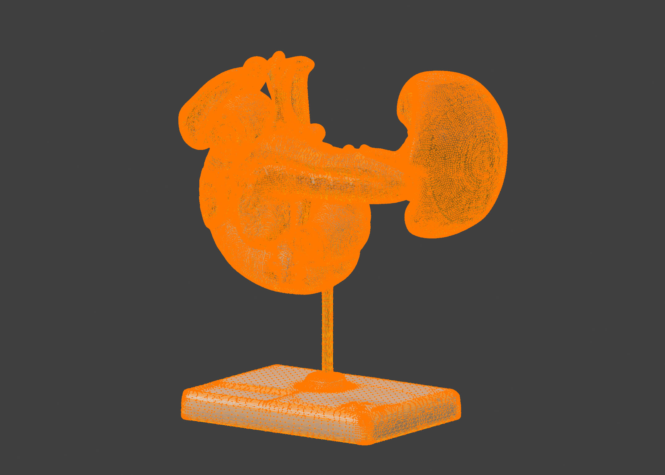 3D Model of Rear Organs of The Upper Abdomen Anatomy by azekapeka