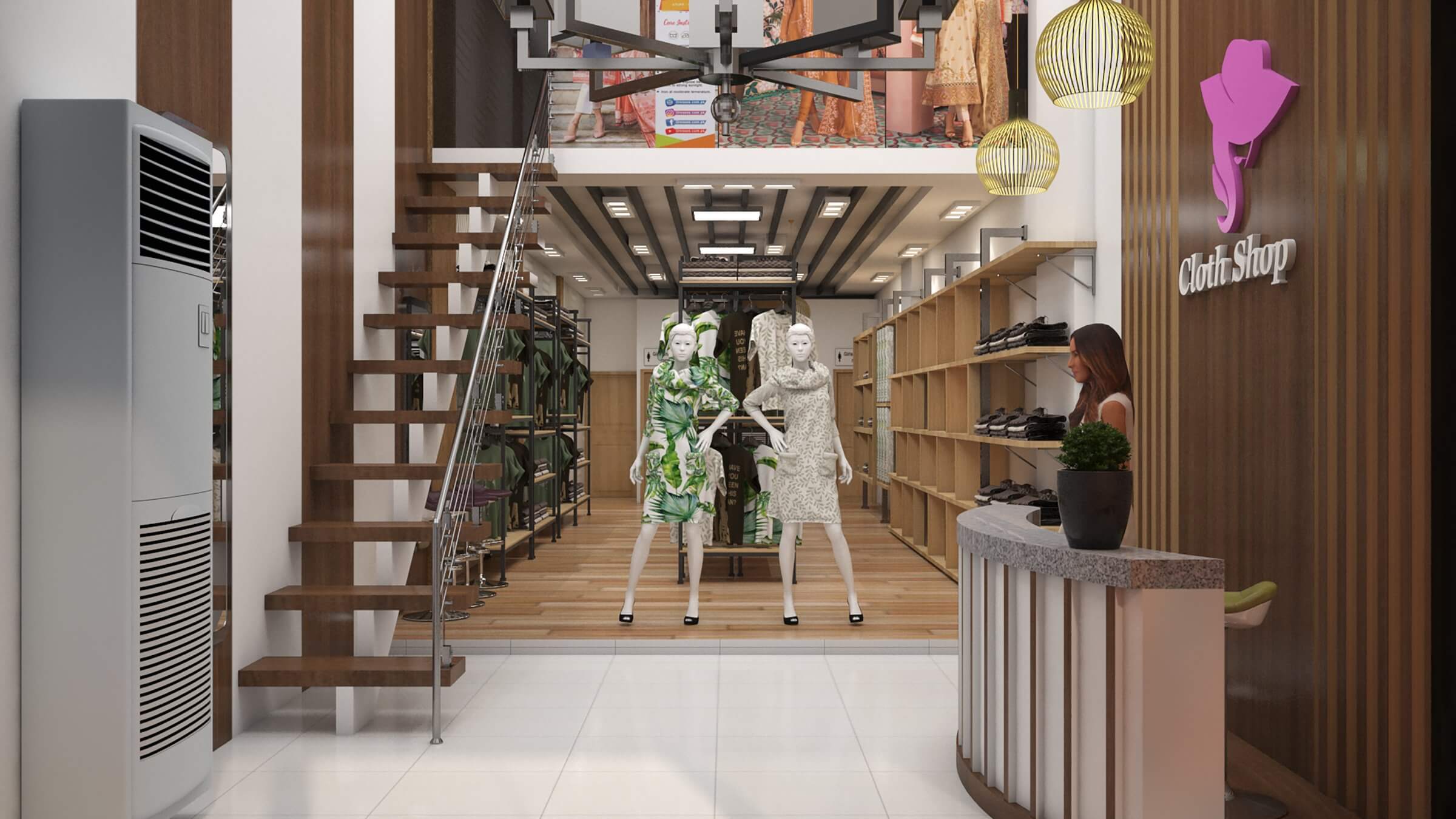 Cloth Shop - 3D Model by Azharjamal