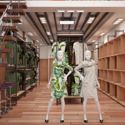 Cloth Shop - 3D Model by Azharjamal