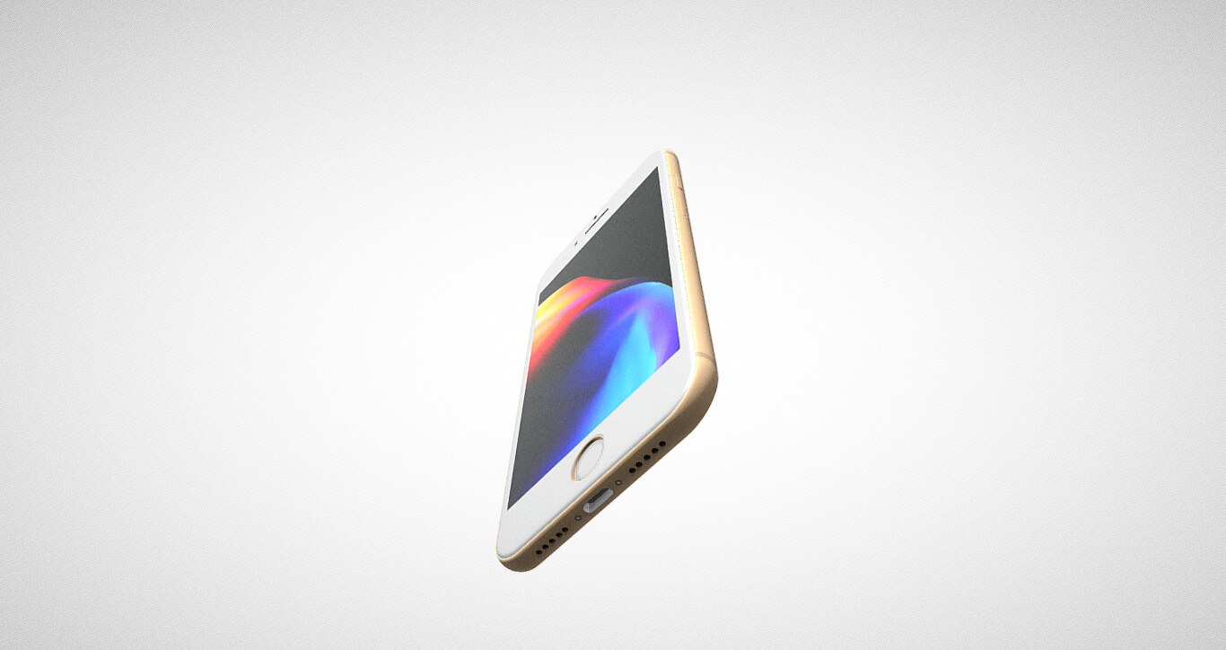 Apple iPhone 8 Plus Mobile Phone - 3D Model by azinkey