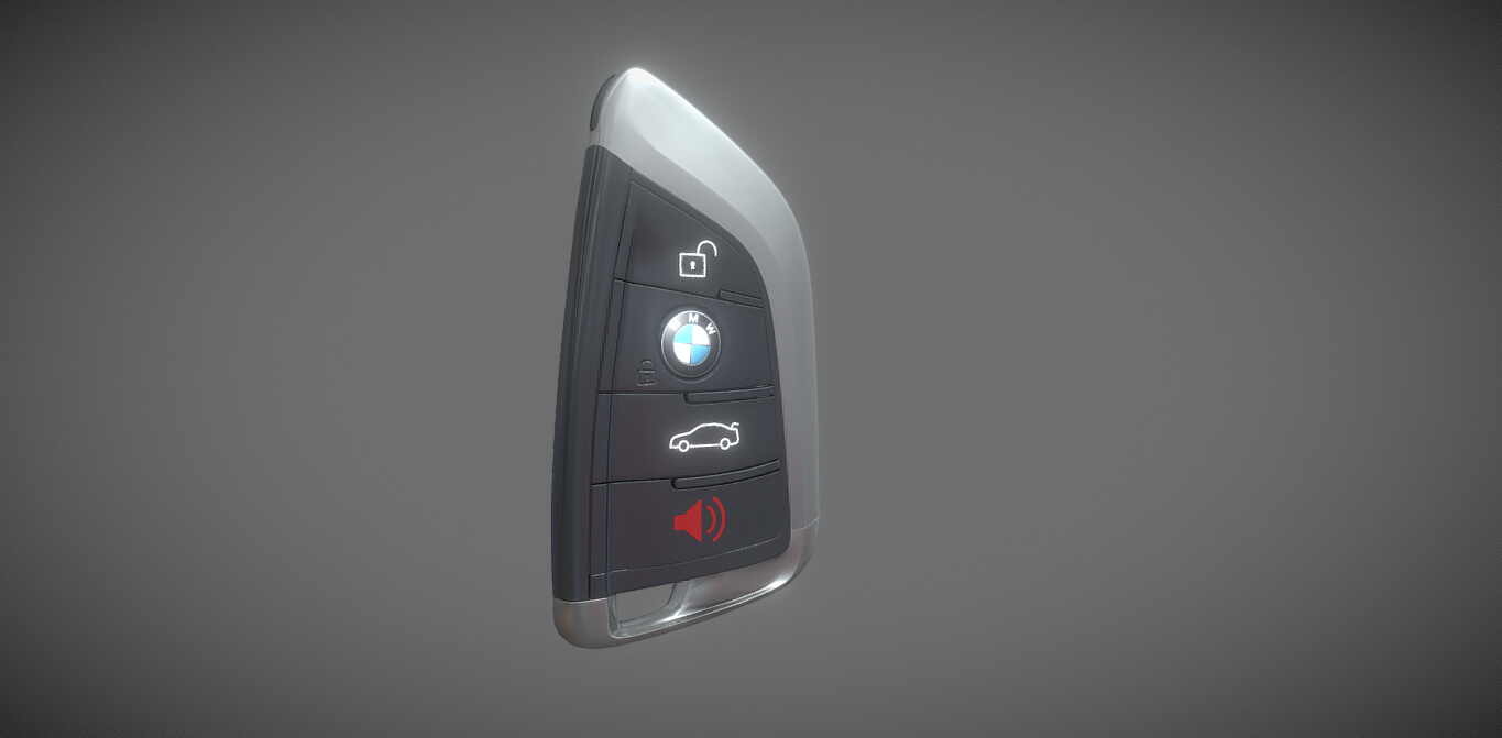 Electronic Car Key - 3D Model by azinkey