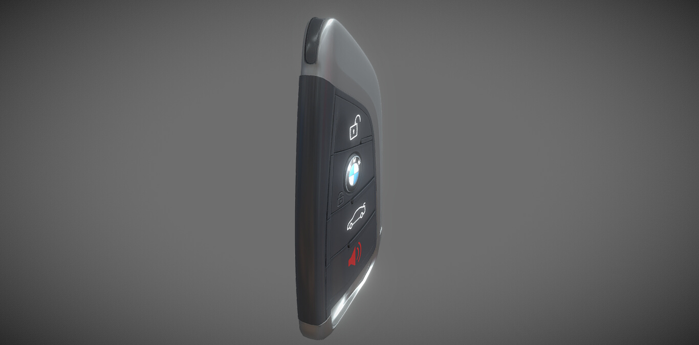 Electronic Car Key - 3D Model by azinkey