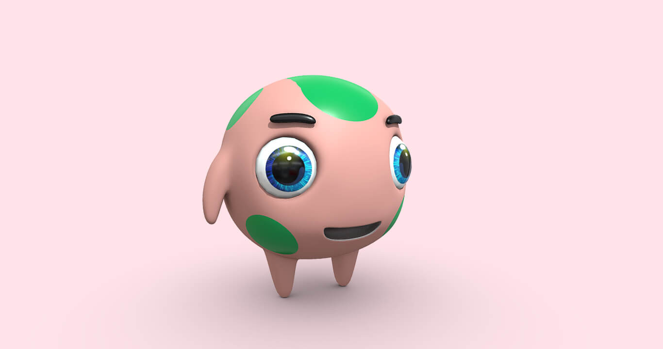 Cartoon Character - Baby Alien 3D Model by azinkey