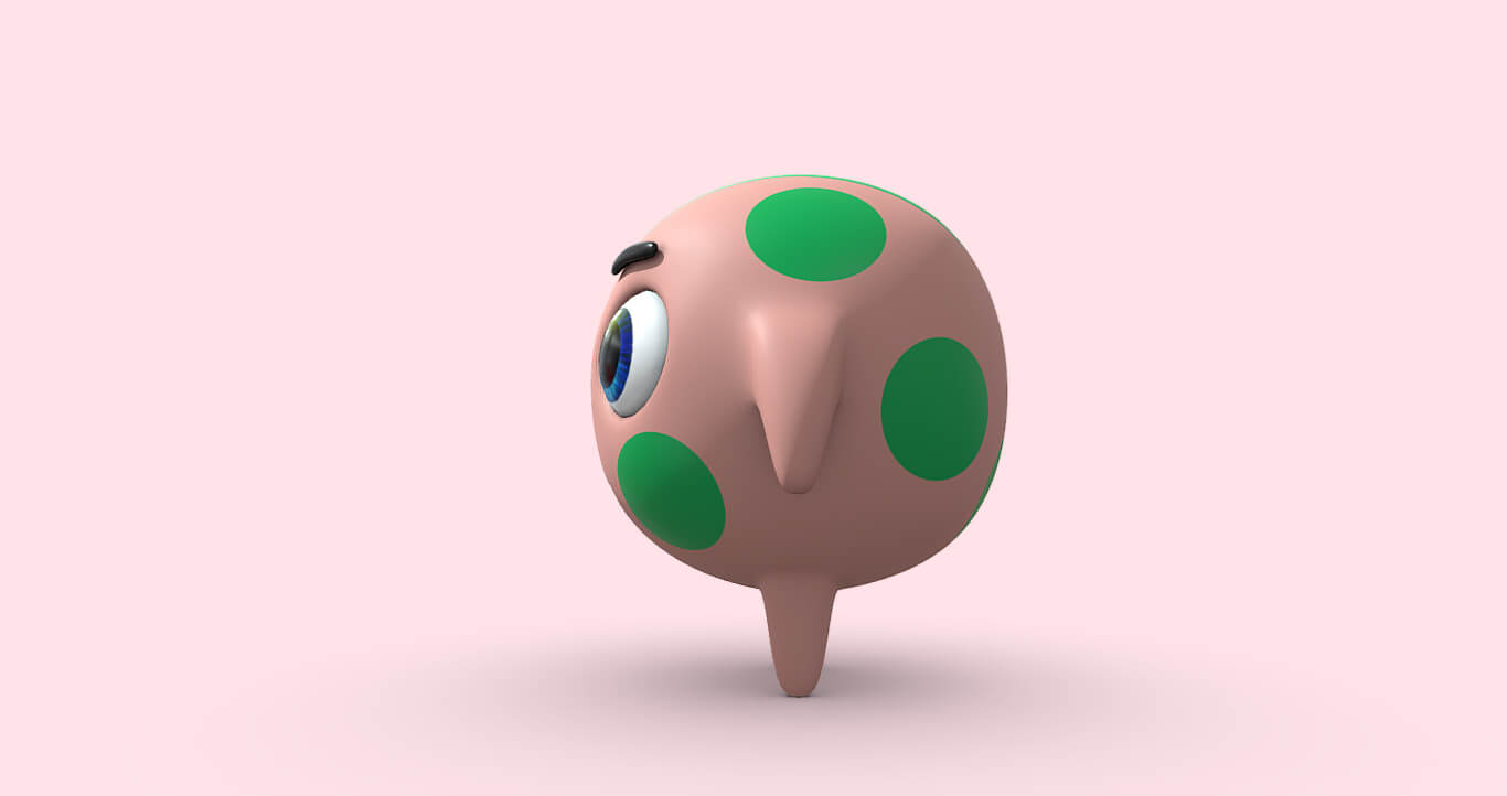 Cartoon Character - Baby Alien 3D Model by azinkey