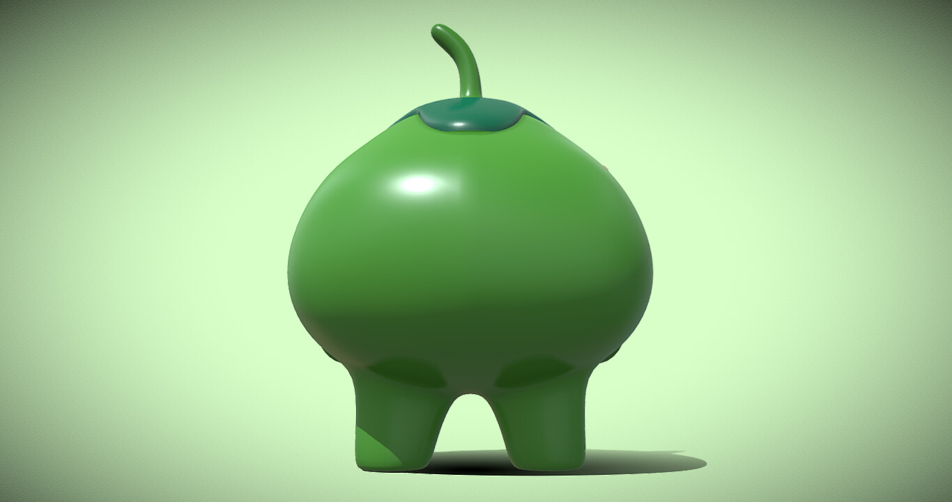 Cartoon Character - Coconut Baby 3D Model by azinkey