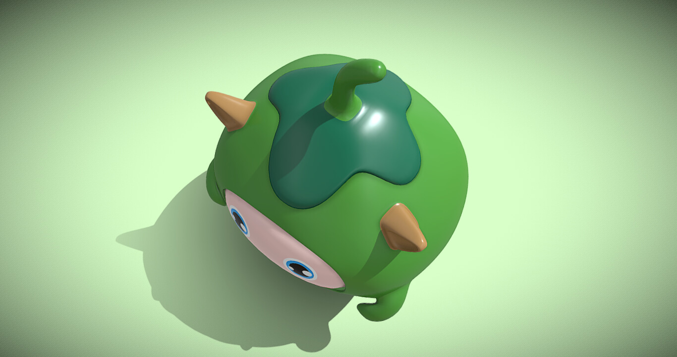 Cartoon Character - Coconut Baby 3D Model by azinkey