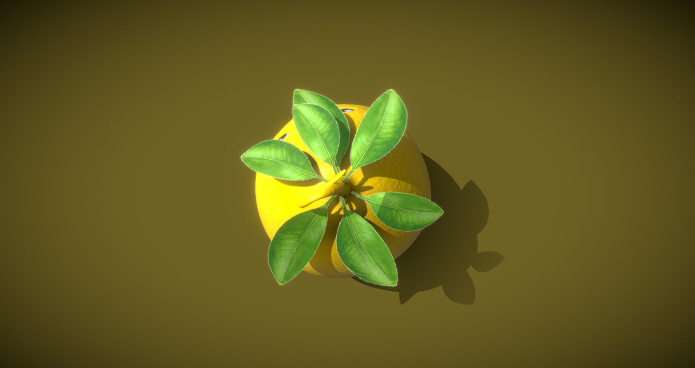 Cartoon Character - Lemon 3D Model by azinkey