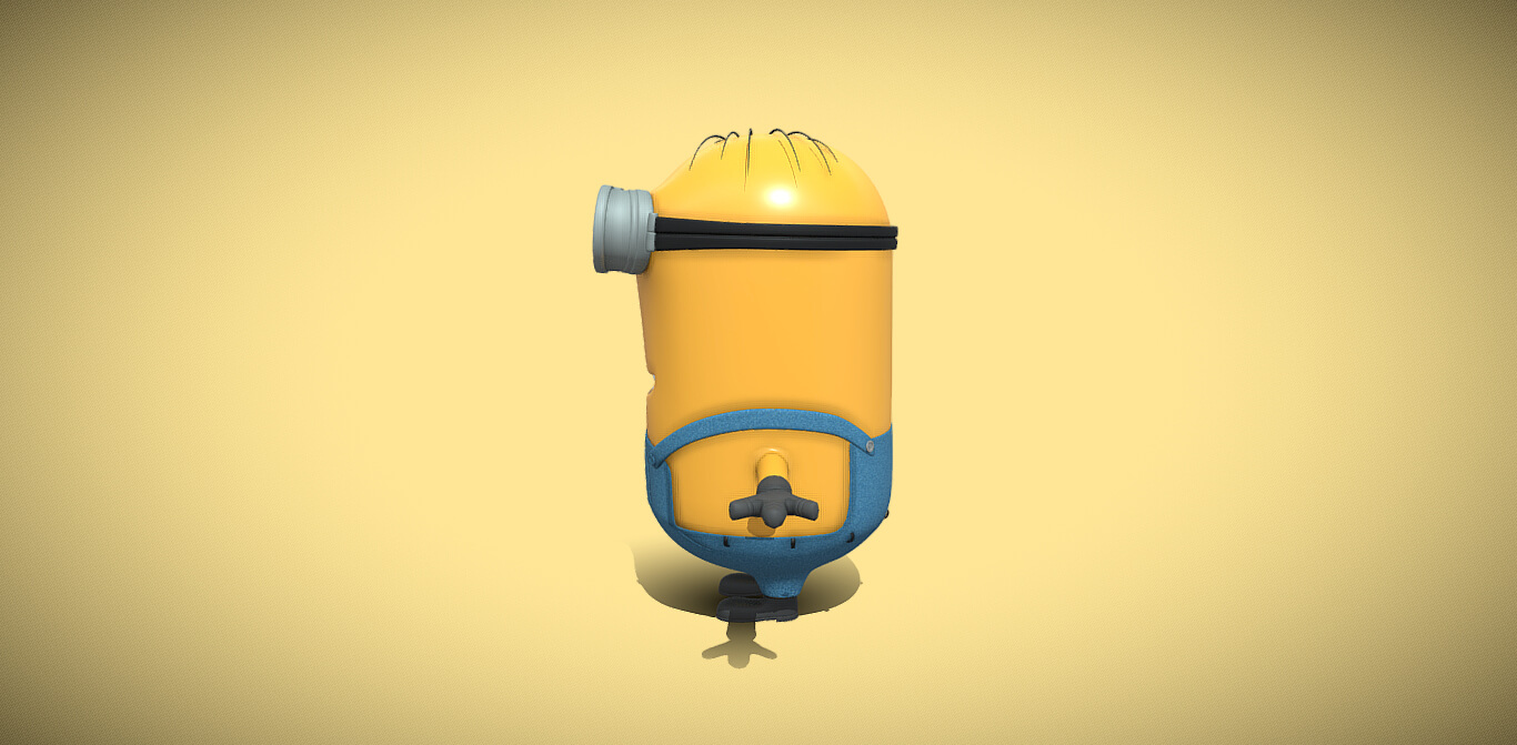 Cartoon Character - Minions Kevin 3D Model by azinkey