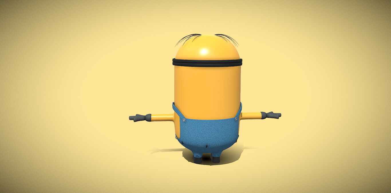 Cartoon Character - Minions Kevin 3D Model by azinkey