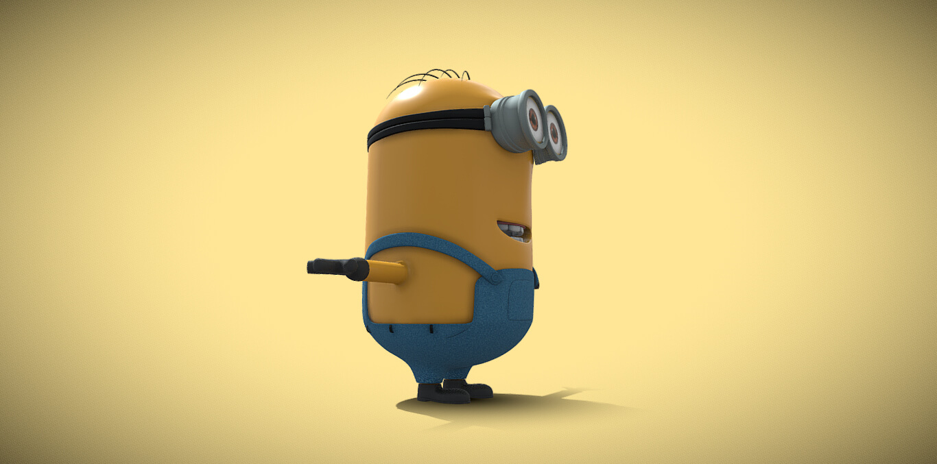 Cartoon Character - Minions Kevin 3D Model by azinkey