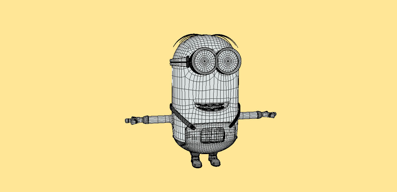Cartoon Character - Minions Kevin 3D Model by azinkey