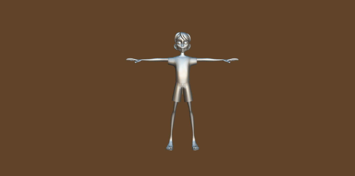 Cartoon Character - Slim Man 3D Model by azinkey