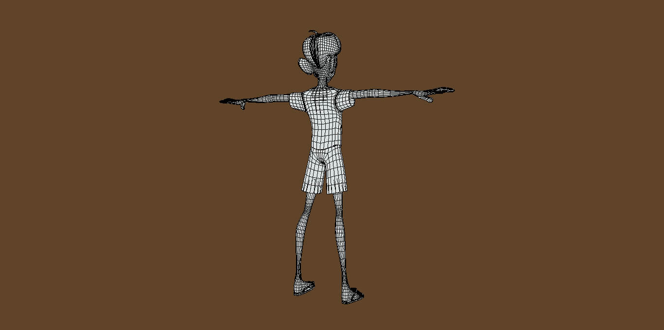 Cartoon Character - Slim Man 3D Model by azinkey