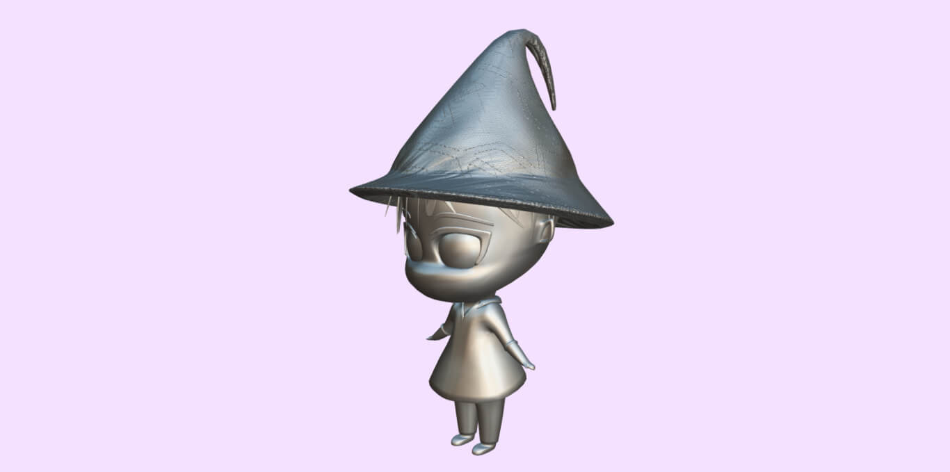 Cartoon Character - Witch Lia 3D Model by azinkey