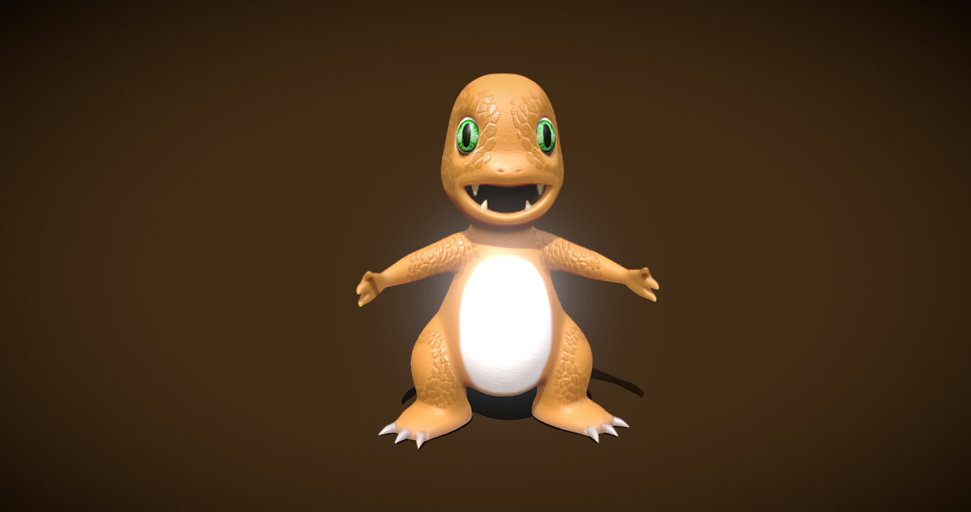 Charmander Pokemon - 3D Model by azinkey