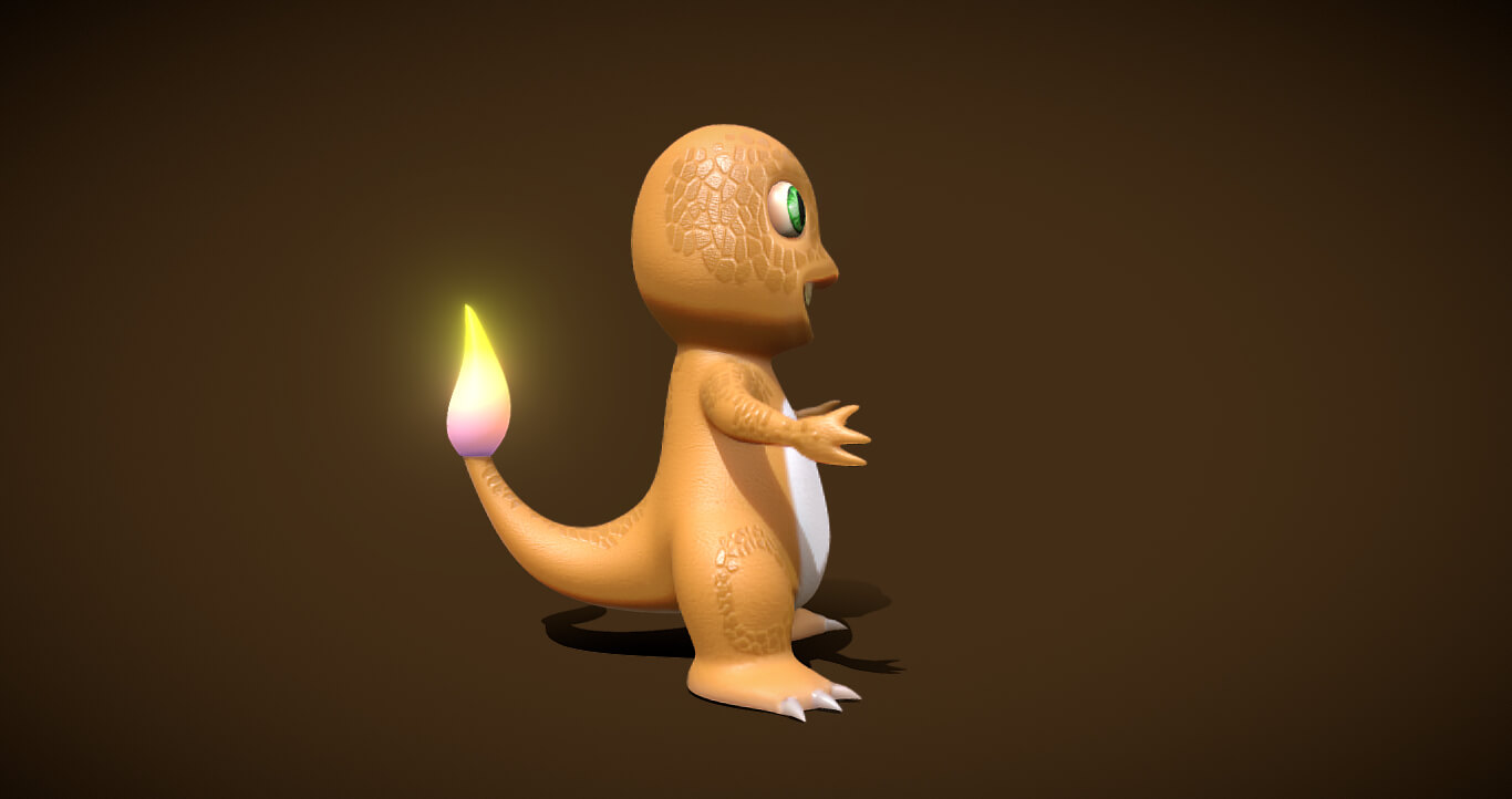 Charmander Pokemon - 3D Model by azinkey