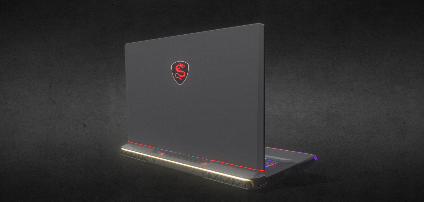 Gaming Laptop - MSI Raider Ge78Hx 3D Model by azinkey