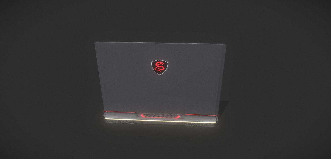 Gaming Laptop - MSI Raider Ge78Hx 3D Model by azinkey