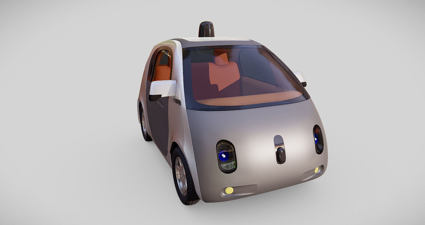Google Self-Driving Car 3D Model by azinkey