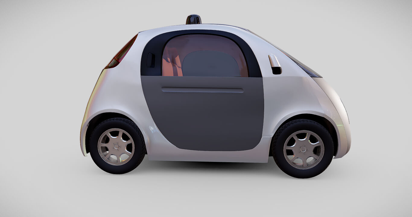 Google Self-Driving Car 3D Model by azinkey