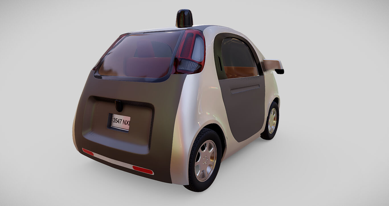 Google Self-Driving Car 3D Model by azinkey