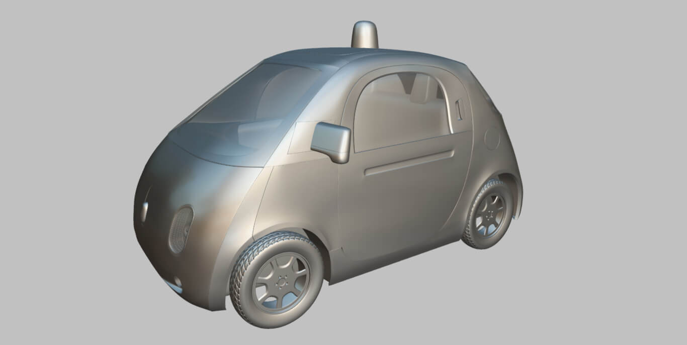Google Self-Driving Car 3D Model by azinkey