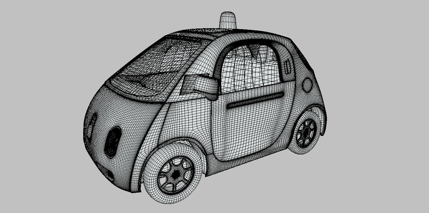 Google Self-Driving Car 3D Model by azinkey