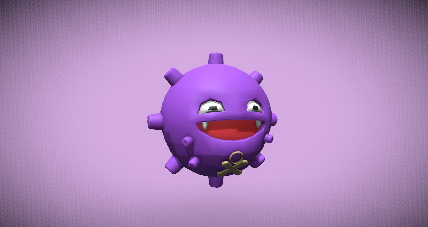 Koffing Pokemon - 3D Model by azinkey