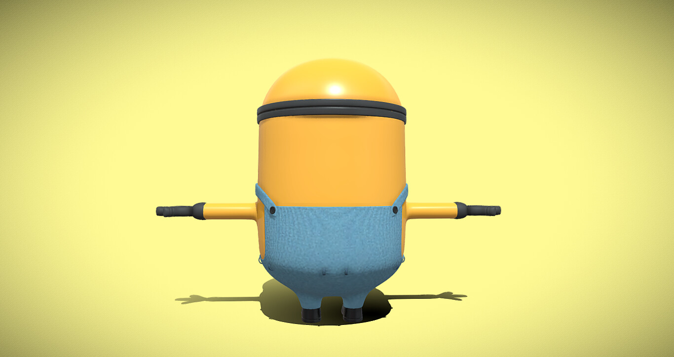 Minions Carl Character - 3D Model by azinkey
