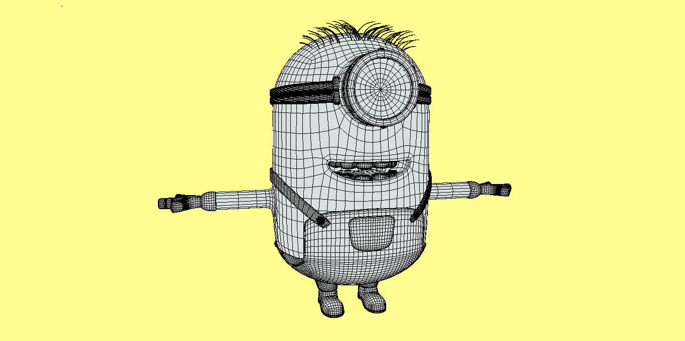 Minions Carl Character - 3D Model by azinkey