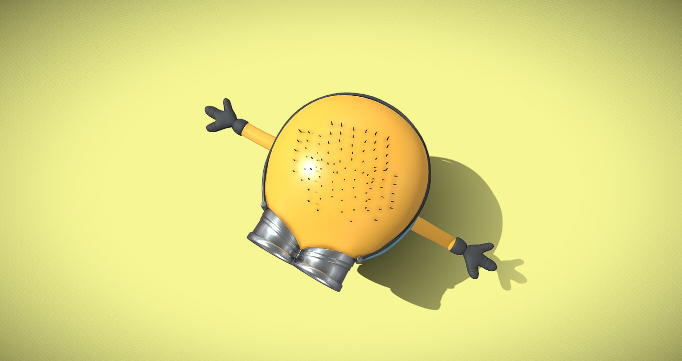 Minions Jorge Character - 3D Model by azinkey