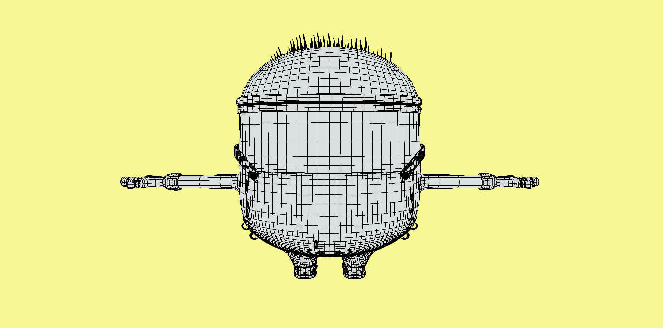 Minions Jorge Character - 3D Model by azinkey