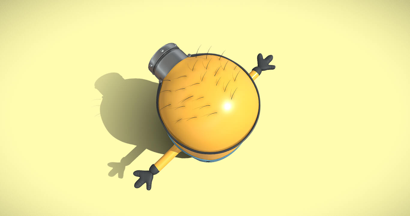 Minions Stuart Character - 3D Model by azinkey