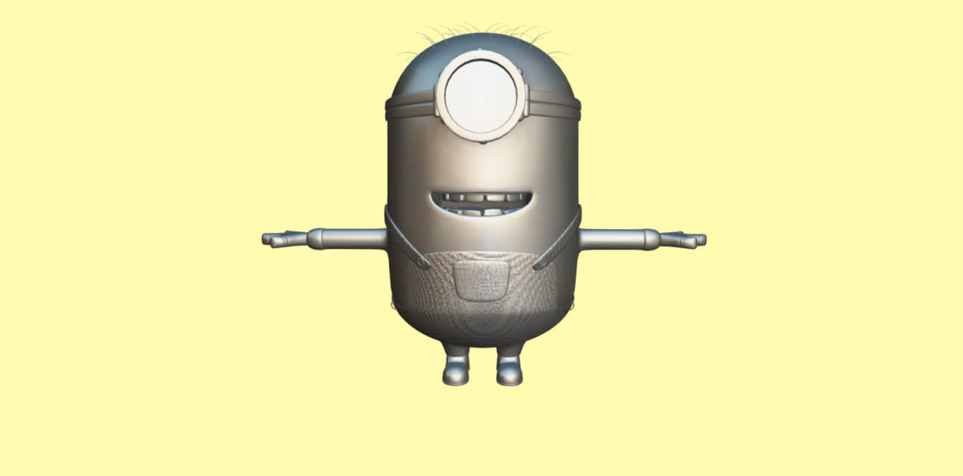 Minions Stuart Character - 3D Model by azinkey