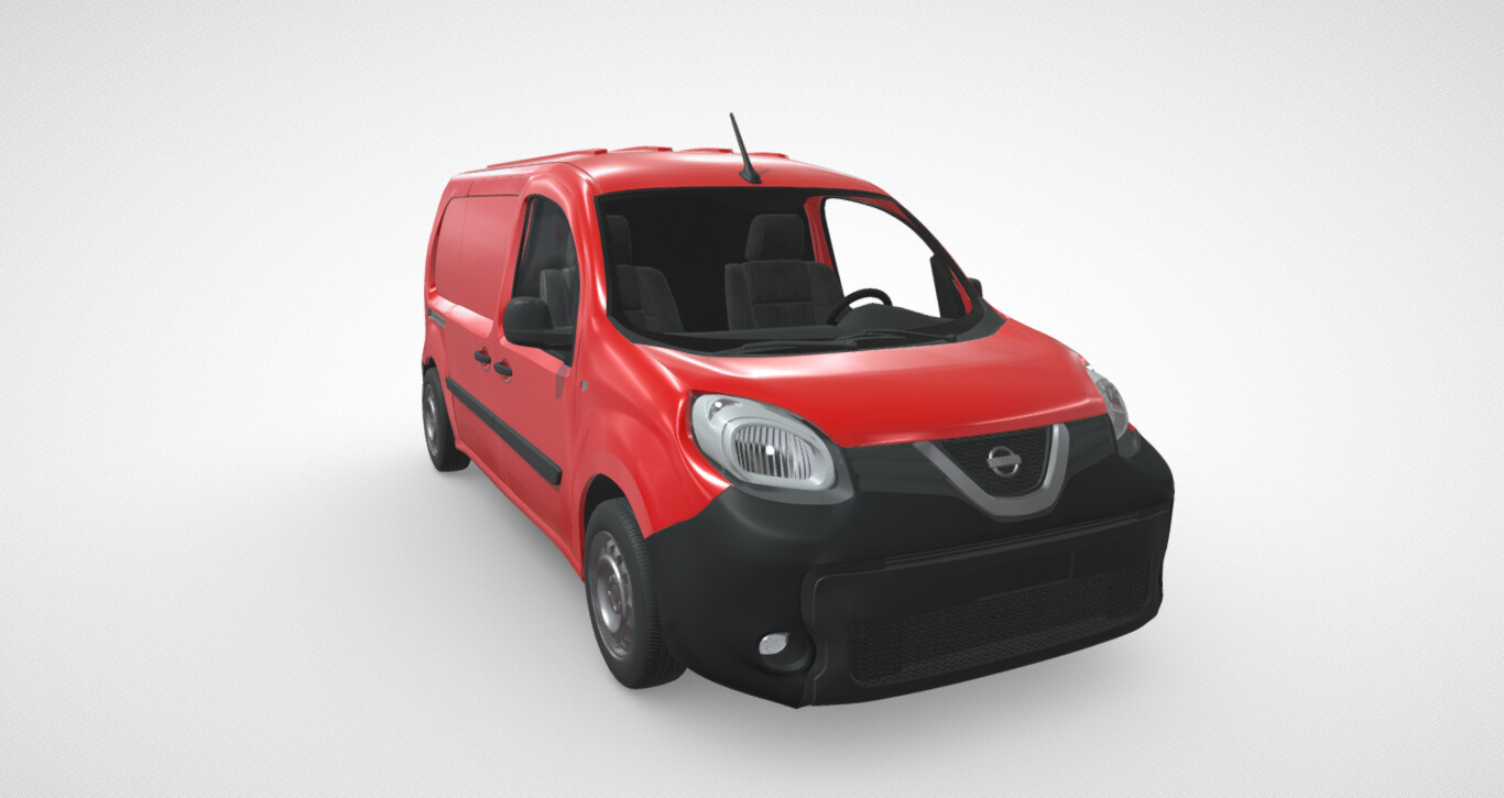 Nissan NV 250 Combi L2 2019 (Red) - 3D Model by azinkey