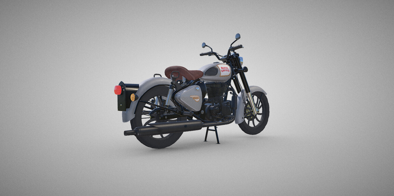 Royal Enfield Classic 350 Motorbike - 3D Model by azinkey
