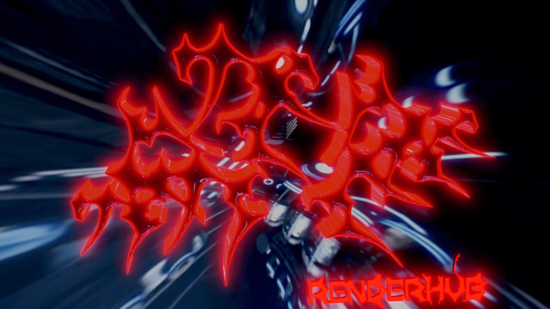 red vibe 3D Render, Digital Art by Azulenrosa