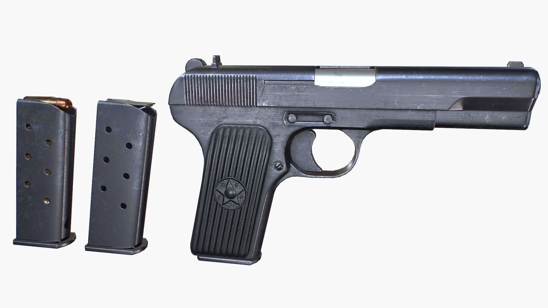 Tokarev (TT) - 3D Model by B1endman