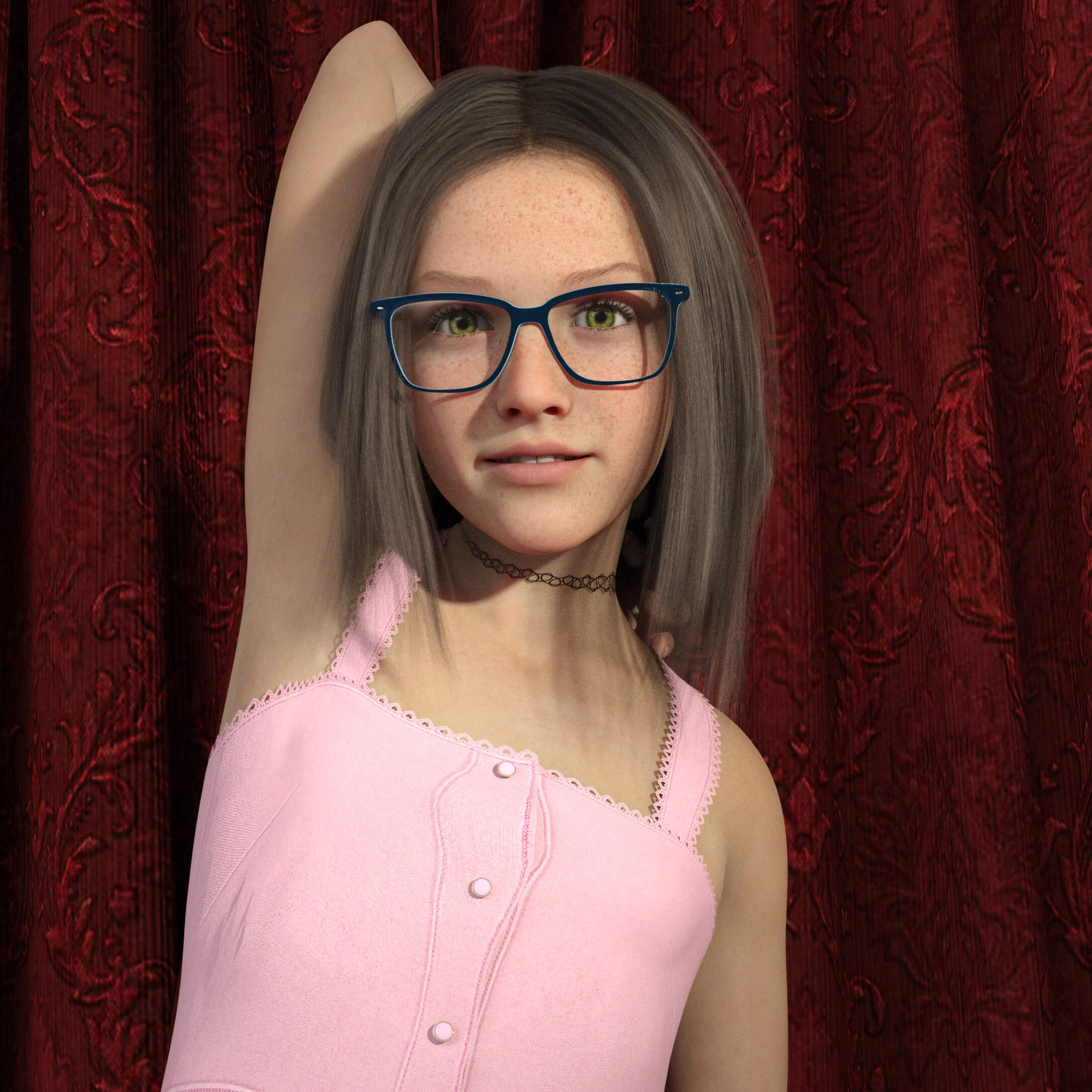 Hailey 3D Render, Digital Art by B3y0nd3r